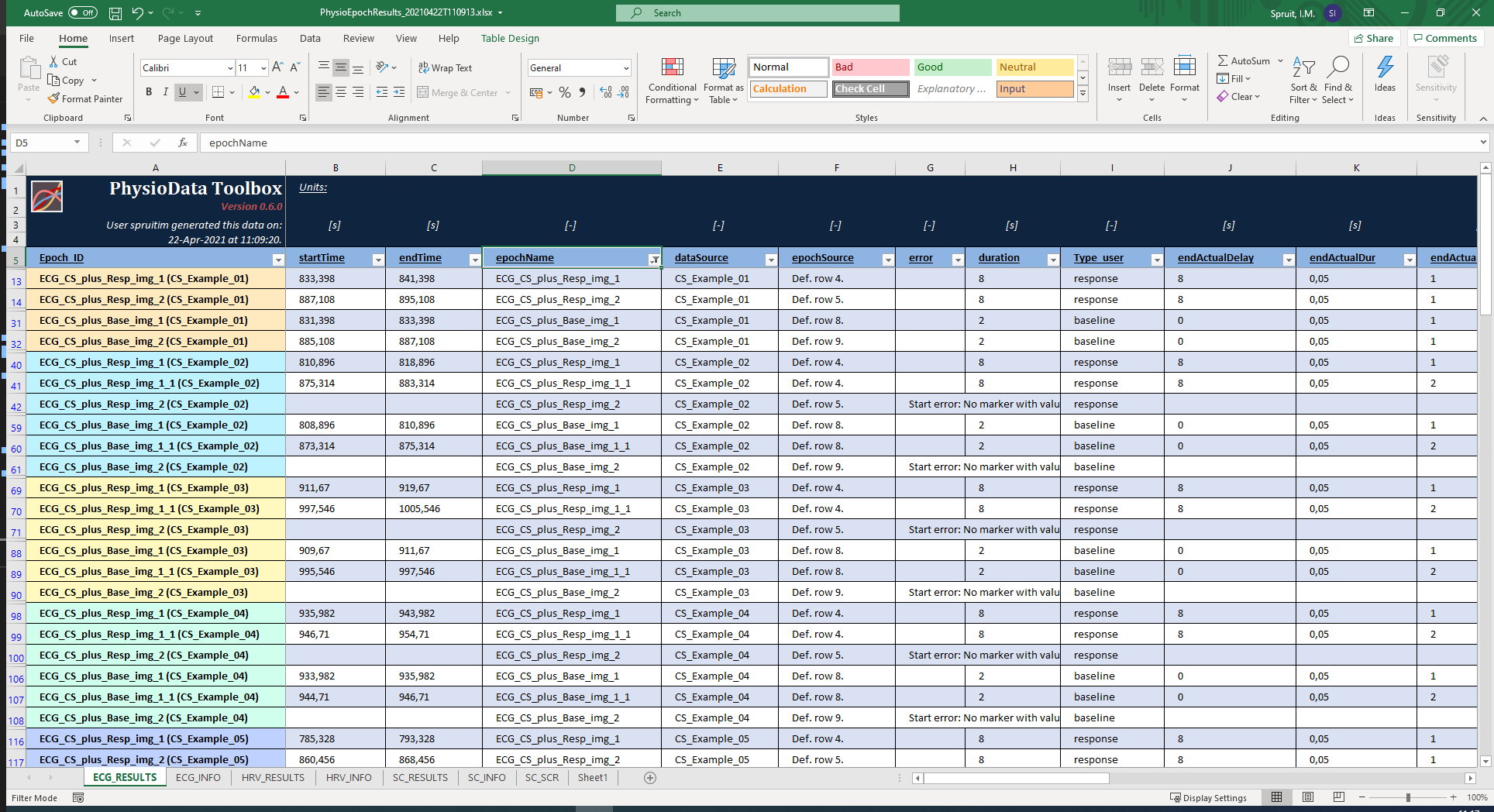 Basic Walkthrough | PhysioData Toolbox