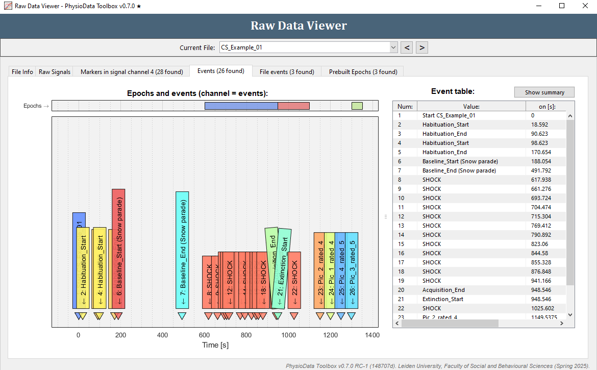 Basic Walkthrough | PhysioData Toolbox