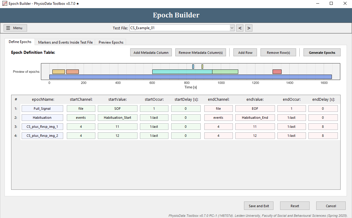 Basic Walkthrough | PhysioData Toolbox